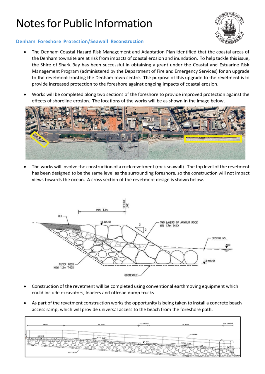 News Story - PUBLIC INFORMATION - Denham Foreshore Protection » Shire ...