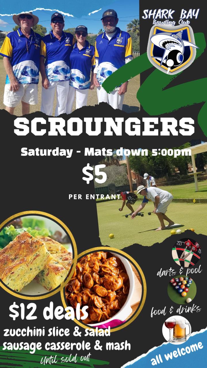 Shark Bay Bowling Club Scroungers » Shire of Shark Bay